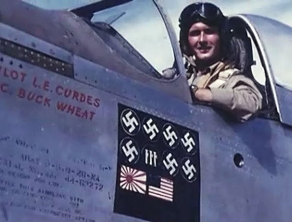 Louis Edward Curdes: the ultimate WW2 American triple-Axis ace, no cap